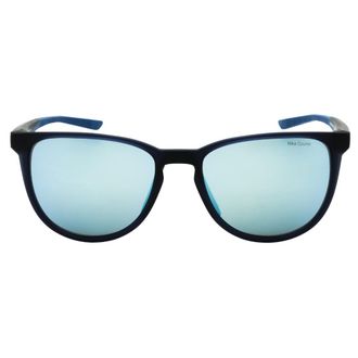 Nike Cool Down - Sonnenbrille In Mattem Obsidianschwarz Mit Verspiegelten Gl&auml;sern In Blau