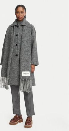 Max Mara Wollmantel Latino 2625016032 Grau Regular Fit