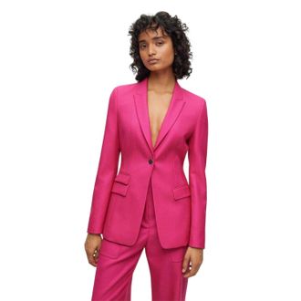 HUGO BOSS Juicylara2 Anzugjacke f&uuml;r Damen, Schmal (Leuchtend Rosa)