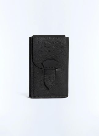 Fursac Portefeuille en cuir Saffiano uni - Taille Unique - Homme