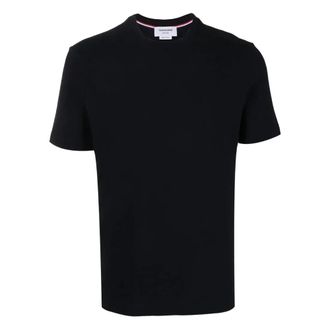Thom Browne Homme, Tops, Bleu, Taille: M Short Sleeve Tee