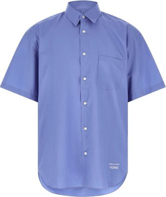 Comme Des Gar&ccedil;ons Homme, Chemises, Bleu, Taille: M Short Sleeve Poplin Shirt