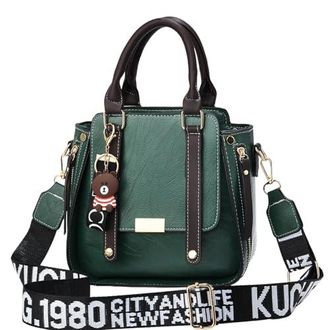 Generic Sac &agrave; main d&eacute;contract&eacute; en cuir PU pour femmes et filles, avec sangle r&eacute;glable, capacit&eacute; pour les sorties de travail et de