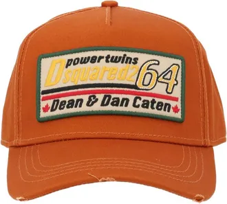 Dsquared2 BCM0402_05C000015058 Logo Patch Baseball Cap - Orange