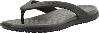 Crocs Herren Coast Flip-Flop, Schwarz/Schiefergrau, 39 EU, Schwarz, Schiefergrau, 39/40 EU