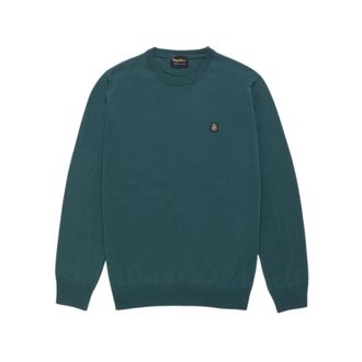 RefrigiWear Merinowollpullover mit Rundhalsausschnitt - - Knitwear - Herren - Gr&uuml;n - 3XL
