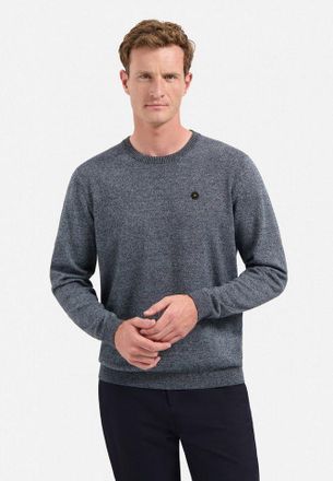 No Excess Strickpullover - Pullover - Zweifarbige Melange, Timeless Basics