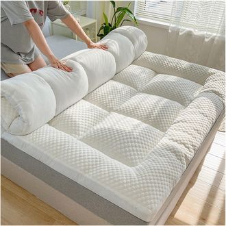 Generic Futon-Bodenmatratze, Japanische Verdickte Faltbare Bettmatratze, Weiche Bettmatratze Isomatte Tragbare Matratze Für Schlafzimmer Gästezimmer Warme Dop