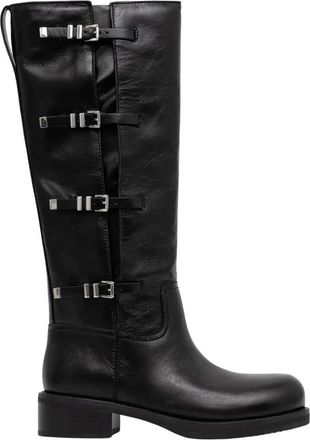 Michael Kors Femme, Chaussures, Noir, Taille: 36 EU Botte en cuir Darrington