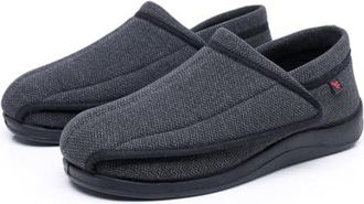 Generic Chaussures Larges pour Femmes Diab&eacute;tiques, R&eacute;glables, dhiver, pour Marche Pieds Nus, Baskets pour Pieds Larges avec Arthrite Et OEd&egrave;me,Gris,39 EU