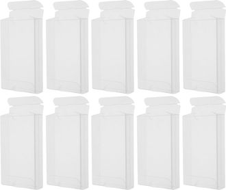 BESPORTBLE 10 St&uuml;ck Teiliges Transparentes PVC Kassettentape Aufbewahrungssystem Staubgesch&uuml;tzt Stapelbar Kompakte Kunststoffbox f&uuml;r Audio und Musikcassette Foli