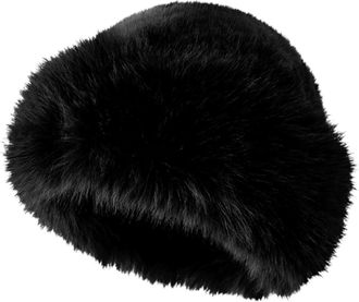 Generic Pelzm&uuml;tze Damen mit Kunstfuchs-Bommel,Weiche Pl&uuml;sch Winterm&uuml;tze Russische M&uuml;tze f&uuml;r Skifahren, Damen W&auml;rmespeicherung Fellm&uuml;tze,Fischerhut f&uuml;r kaltes 