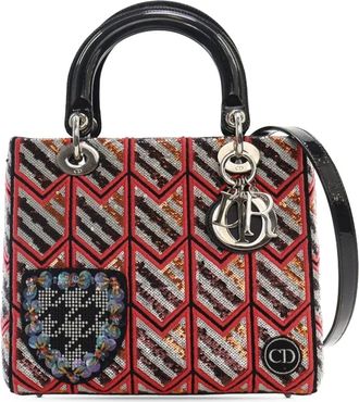 Dior sac à bandoulière Lady Dior médium (2015) - Rose