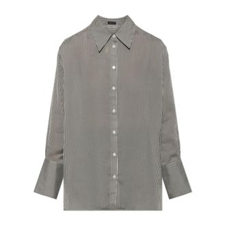 Anine Bing Bridget Shirt - - Blouses & Shirts - Damen - Schwarzk - M