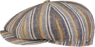 Stetson Casquette en Lin Hatteras Sacota Femme/Homme - Made in The EU Type Gavroche avec Visiere, Doublure, Doublure Printemps-ete Printemps Ete - M (56-57 cm