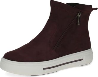 Caprice Femme Damen 9-25451-45 Botte Tendance, Daim Bordeaux, 37.5 EU