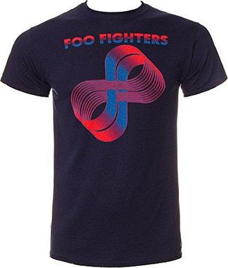 CID FOO Fighters-Loops Logo T-Shirt, Gris (Grey), Large Homme
