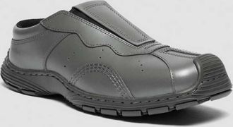 Dr. Martens Aurix Satin Finish Leder Mules Schuhe in Grau, Gr&ouml;&szlig;e: 36