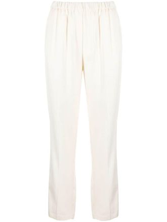 Forte_Forte pantalon &agrave; taille haute &eacute;lastiqu&eacute;e - Tons neutres