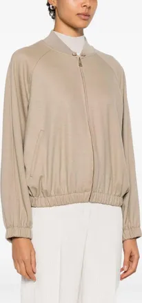 Fabiana Filippi Womens Zip Bomber Jacket Aw25 W