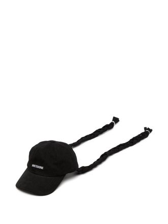 We11done casquette à logo brodé - Noir