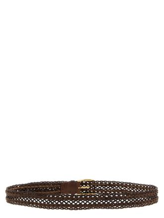 Brunello Cucinelli Braided Calf Belt - brown