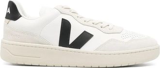 Veja baskets &agrave; patch logo - Blanc