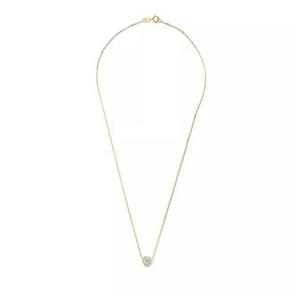 Isabel Bernard Halskette - Le Marais Lison 14 Karat Necklace With Zirconia - Gr. unisize - in Gold - f&uuml;r Damen
