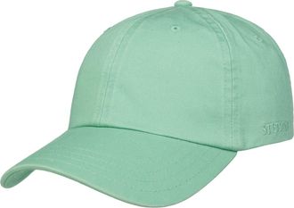 Stetson Rector Basecap Damen Herren Baumwollcap Sonnenschutz UV-Schutz 40+ Gr&ouml;&szlig;enverstellbar Baseballcap Sommer Winter Mint One Size