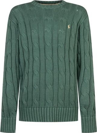 Polo Ralph Lauren Homme, Pulls, Vert, Taille: M Pull en maille torsad&eacute;e