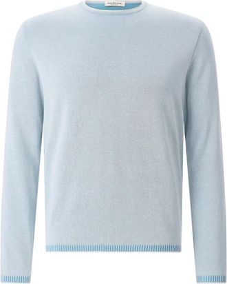 Phil Petter Homme, Pulls, Bleu, Taille: M Maille ras du cou
