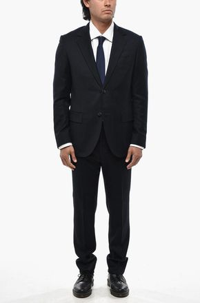 Corneliani CIRCLE Anzug Aus Wollstoff Mit Pattentaschen Corneliani