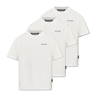 Palm Angels 3er-Pack Logo T-Shirts - - Tops - Herren - Wei&szlig; - M