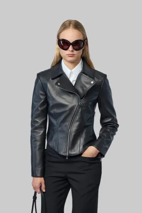 Alaia Biker Jacket Soft Lambskin