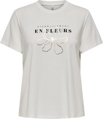 Only Damen Onlfree Life Modal S/S Atelier Top JRS, Cloud Dancer, Large