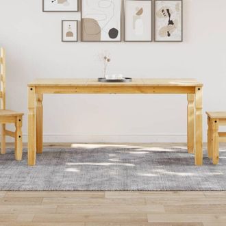 vidaXL Esstisch Corona 160x80x75 cm Massivholz Kiefer - Vidaxl