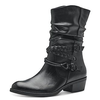 Marco Tozzi Femme 2-25316-41 Bottines à Talons, Noir, 37 EU