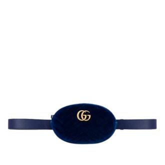 Gucci Pre-owned Samt G&uuml;rteltasche - - Pre-owned - Damen - Blau - ONE SIZE