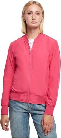 Urban Classics Ladies Light Bomber Jacket, Hibiskus Pink, L Femme