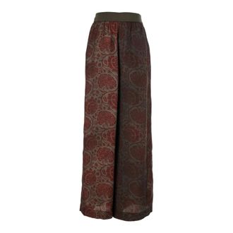 Uma Wang Pansy Hosen - - Trousers - Damen - Rot - S