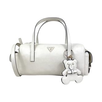 Guess Femme, Sacs, Blanc, Taille: ONE Size Kassie Small Box Satchel