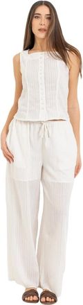 Kocca Femme, Pantalons, Blanc, Taille: 44 FR Pantalon de tailleur