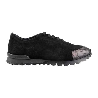 Kiton Homme, Chaussures, Noir, Taille: 44 1/2 EU Suede Baskets