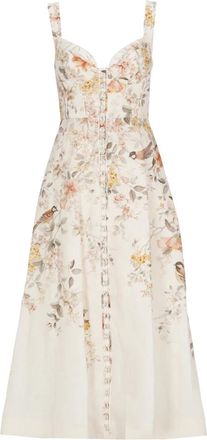 Zimmermann Femme, Robes, Beige, Taille: 38 FR Midi Robes
