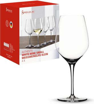 Spiegelau Weißweingläser 360 ml, 4 Stück, Authentis, 4400183, Weingläser aus Kristallglas, Weißwein Gläser spülmaschinenfest