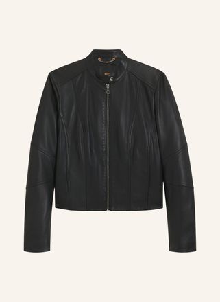 HUGO BOSS Leather C_Saleste1 Regular Fit schwarz