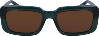 Karl Lagerfeld Karl Lagerfeld Unisex Adult Sunglasses KL6101S - Green with Solid Brown Lens