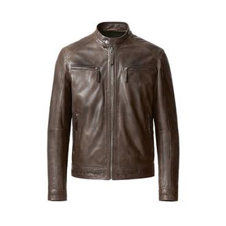 Zerimar Manteaux en Cuir Naturel | Doudoune | Veste en Cuir Homme | Blouson Homme | Blouson Cuir | Blouson en Cuir Homme | Blouson en Cuir | Marron Taille 3XL