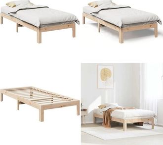 vidaXL Massivholzbett ohne Matratze 90x200 Kiefernholz - Vidaxl
