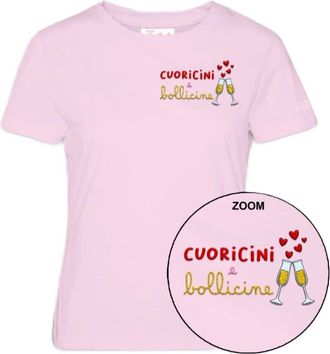 MC2 Saint Barth Femme, Tops, Rose, Taille: 42 FR Emilie Cotton Tshirt